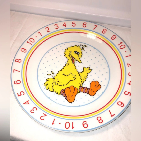 Sesame Street | Other | Vintage Sesame Street Big Bird Plate Porcelain ...